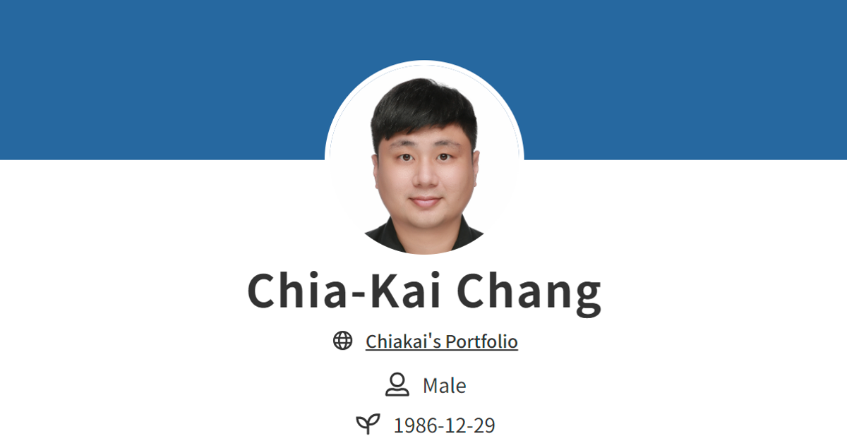 CHIA-KAI CHANG's Resume